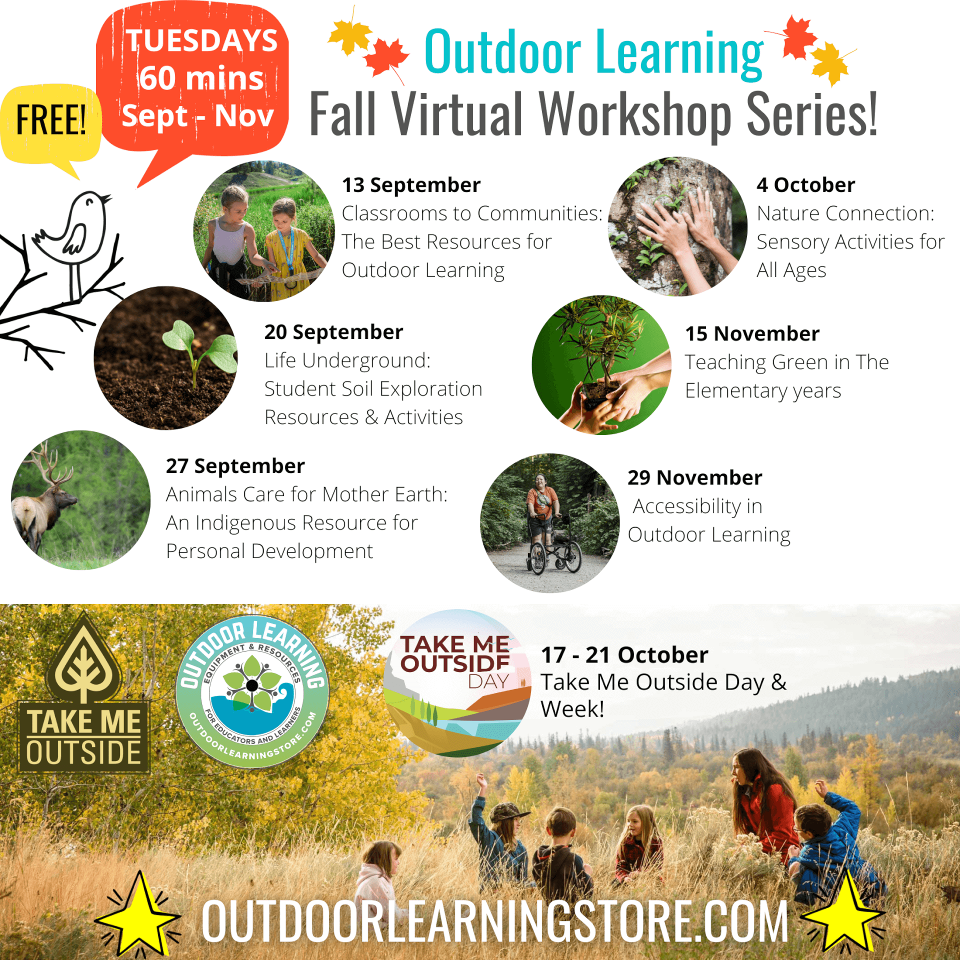 Fall Virtual Outdoor Learning Workshop Series » Outdoor Play Canada